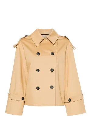 BY MALENE BIRGER Alisandra Double-breasted Trench Jacket - Neutrals