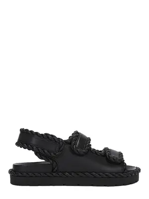 Bottega Veneta Jack Flat Sandal - Black