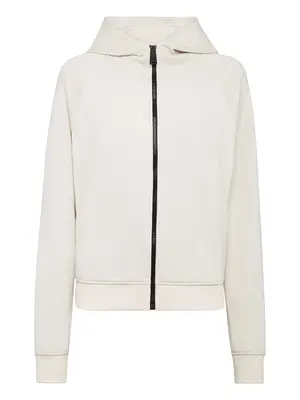 PLEIN SPORT Zip-up Hooded Jacket - Neutrals