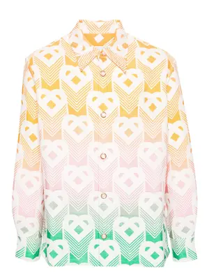 CASABLANCA Terrycloth-Effect Shirt Jacket