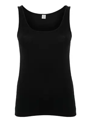 TOTEME Ribbed Tank Top - Black