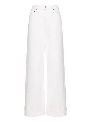AGOLDE AGOLDE Dame High-Rise Wide-Leg Jeans Neutrals