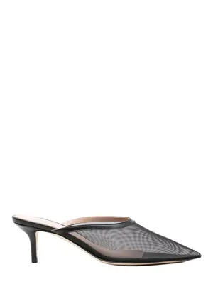 SCAROSSO Laura 60mm Mules - Black