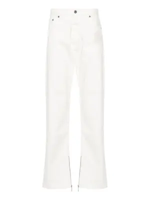 Off-White 90's Logo Skate Straight-leg Jeans - White