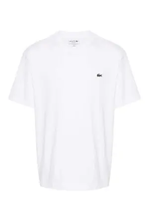 Lacoste Logo-patch Cotton T-shirt - White