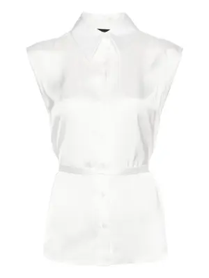 FABIANA FILIPPI Fabiana Filippi Satin Sleeveless Shirt
