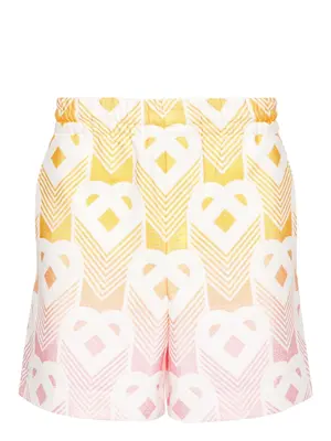 Casablanca Terrycloth-effect Knee-length Shorts - Yellow