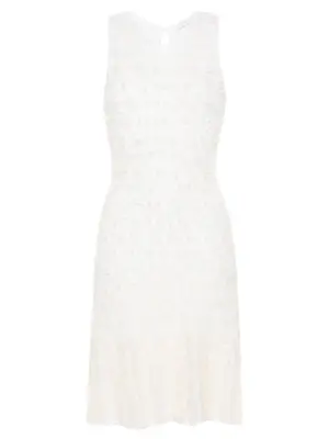 Chloé Frayed Mini Dress - Neutrals