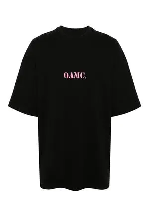 OAMC Logo-print Cotton T-shirt - Black