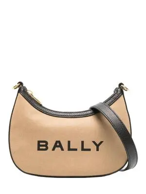 Bally Ellipse Logo-print Crossbody Bag - Neutrals