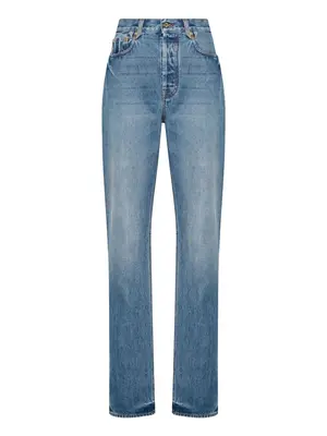Jacquemus Le De-nimes Droit High-rise Straight Jeans - Blue