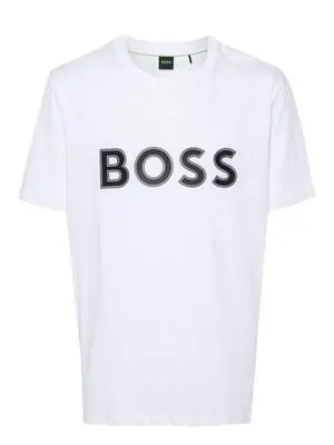 BOSS Logo-appliqué T-shirt - White