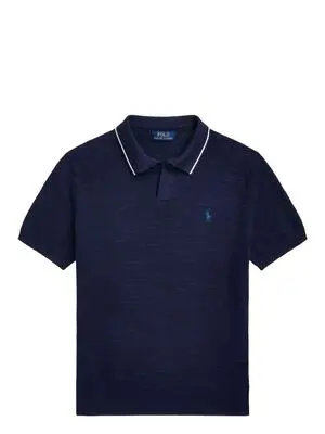 Polo Ralph Lauren Jonny Logo-embroidered Textured Jumper - Blue