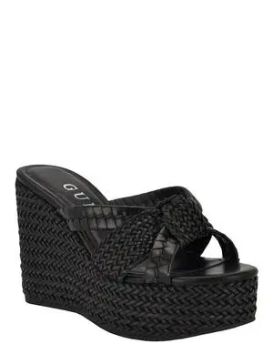 Guess GUESS Platform Wedge Sandals Black