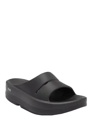 OOFOS Oomega Ooahh Slide Sandal - Black