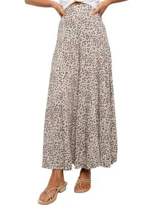 PETAL & PUP Selby High Waist Wide Leg Pants - Beige