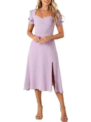 PETAL & PUP Petal & Pup Franklin Puff Sleeve Dress Purple