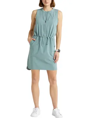 Zella Zella In Flight Utility Dress Grey Thunder