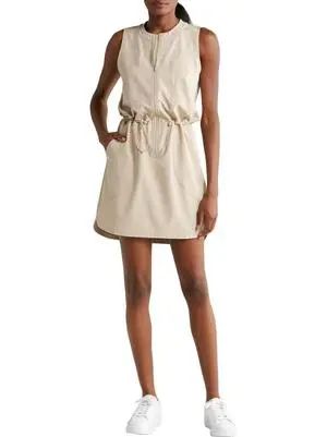 Zella Zella In Flight Utility Dress Tan Thread