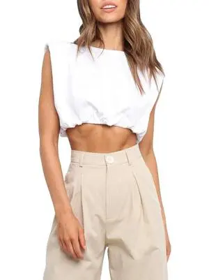 PETAL & PUP Omri Crop Top - White