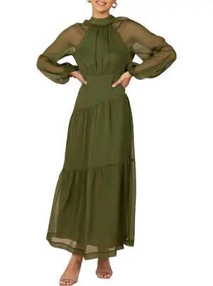 PETAL & PUP Julip Maxi Dress - Olive