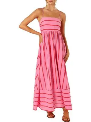 PETAL & PUP Pixie Maxi Dress - Pink Red