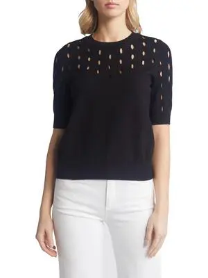 Dkny DKNY Cutout Detail Sweater Black