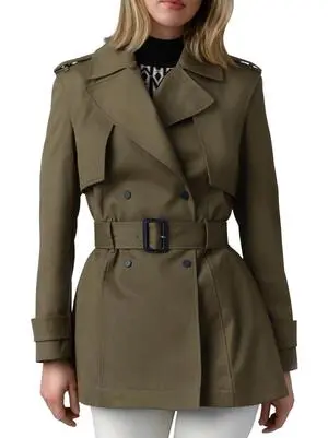 Mackage Adva Water Repellent Trench Coat - Light Military