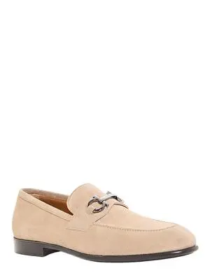 FERRAGAMO Foster Suede Loafers - Beige