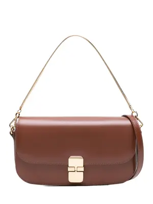 A.p.c. Grace Chaine Clutch - Brown