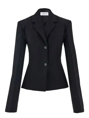 SALVATORE FERRAGAMO Wool-Blend Blazer With Split Sleeves