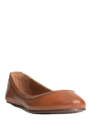 Frye Carson Ballet Flat - Cognac