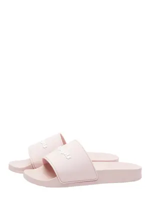 Palm Angels Essential Logo Pool Slides - Pink