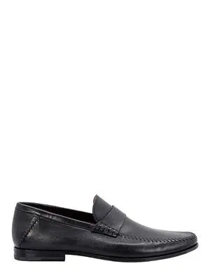 Santoni Slip-on Loafers - Black