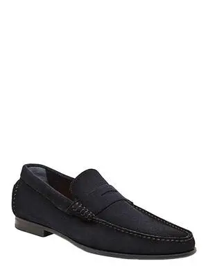 Santoni Santoni Paine-M1 Slip-On Loafers Blue Suede