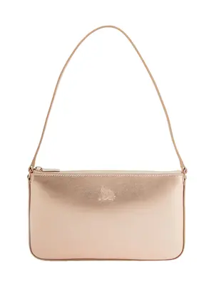 CHRISTIAN LOUBOUTIN Loubila Leather Shoulder Bag - Metallic
