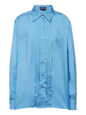 TOM FORD Pleated Twill Shirt