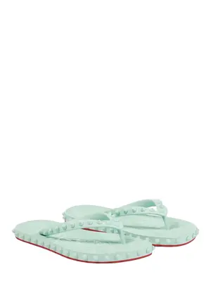 CHRISTIAN LOUBOUTIN Christian Louboutin Super Lubi Thong Sandals Blue