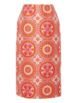 La DoubleJ Printed Midi Skirt - Multicoloured
