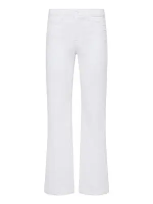 L'Agence Scottie High-rise Wide-leg Jeans - Blanc