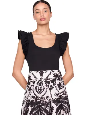 MARIE OLIVER Anna Top Black