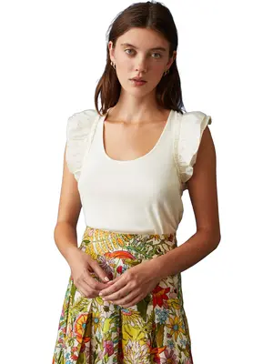 MARIE OLIVER Anna Top Blanc