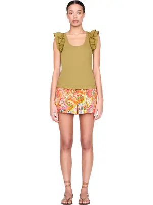 MARIE OLIVER Anna Top - Moss