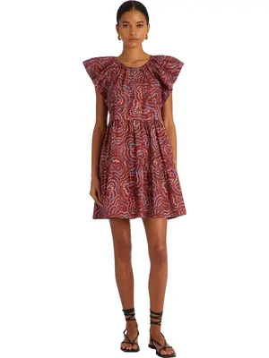 MARIE OLIVER Kara Dress Cranberry Burst