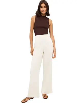 MARIE OLIVER Mia Straight Pant - Bone