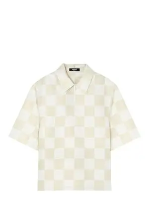 VERSACE Checked Zip-up Top