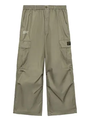 Izzue Wide-leg Cargo Trousers - Neutrals
