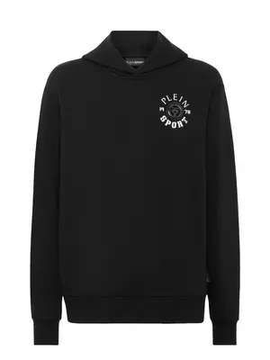 PLEIN SPORT Logo-print Hoodie - Black