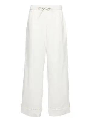 YVES SALOMON Yves Salomon High-Waisted Straight-Leg Trousers