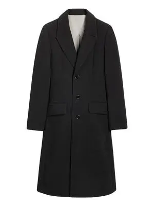 AMI Single-Breasted Virgin-Wool Coat
